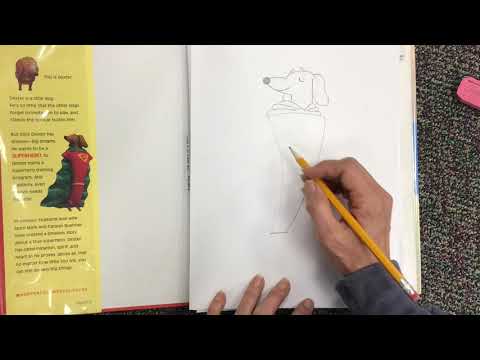 32.1 "Superdog " by Caralyn Buehner. Art Project. Mrs. Farrell's Read Alouds and Projects