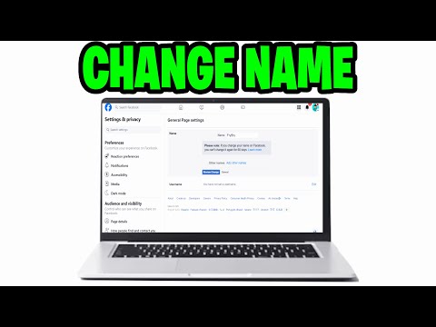 How To Change Facebook Page Name On Desktop! - Tutorial