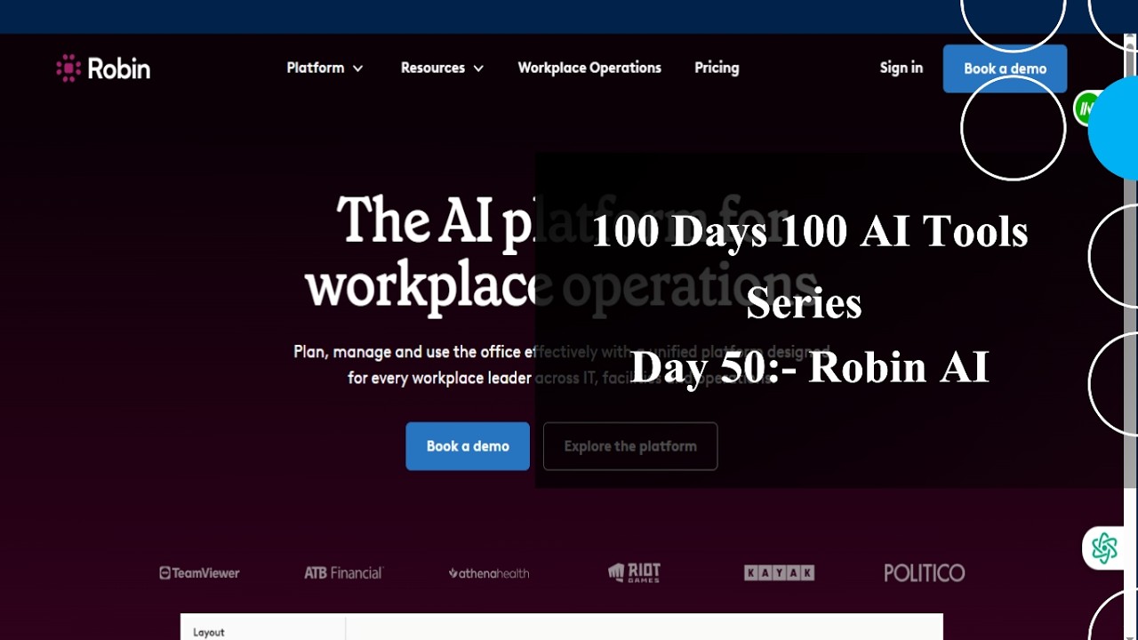 100 Days 100 AI Tools | Day 50 | Robin AI – Read, Review & Understand Legal Documents Faster
