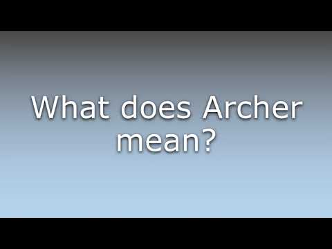 What does Archer mean?