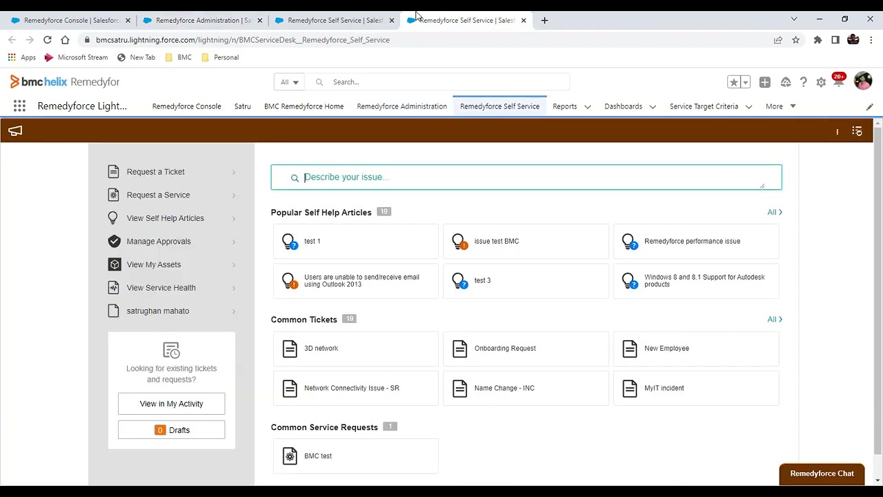 How to Create Change Request from Self Service
