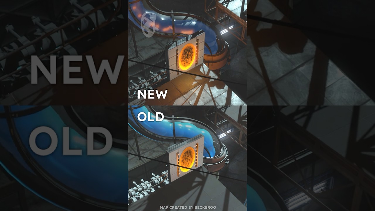 Clustered Shading Comparison - Portal 2: Community Edition | #portal #valve #sourceengine #shorts