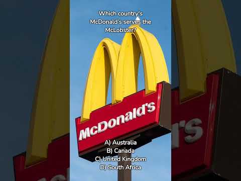 Which country's McDonald's serves the McLobster?