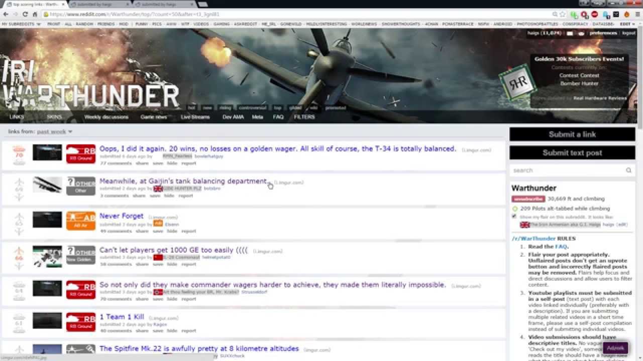 My Problem with r/warthunder, Mods