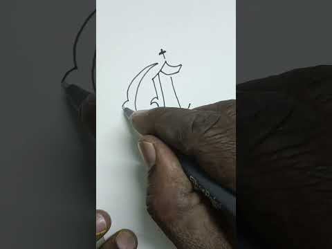Calligraphy - Old English Capital C #shorts