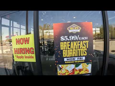 Rili-B's Taco Shop Drive Thru, Bacon Breakfast Burrito, Cherry Coke, Casa Grande, Arizona, GFH10021