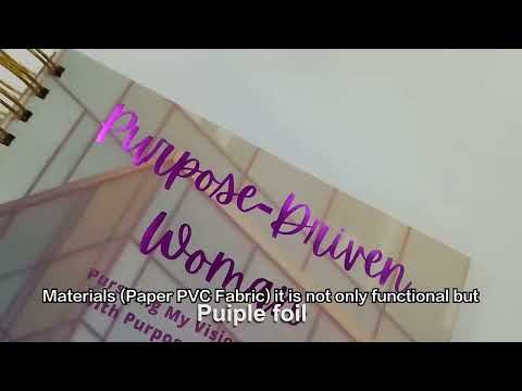 The Art of Custom Notebook Printing – Watch the Magic of Text Stamping!