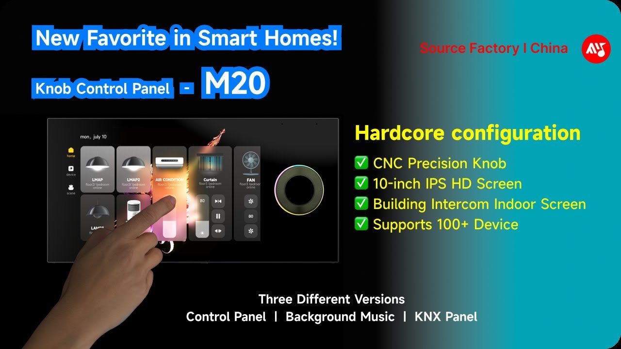 [Unboxing video]—New Favorite in Smart Homes! M20 Knob Control Panel #smarthome #homeautomation