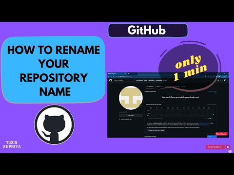 How to rename your repository name || How to change repository name in github account||github