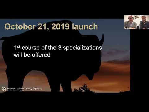 University of Colorado Online Master of Science in Electrical Engineering Launch Webinar