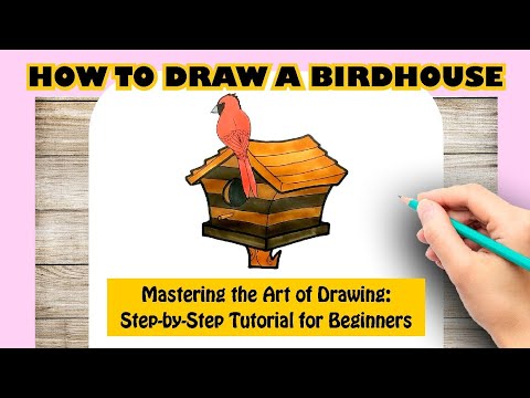 How to Draw a Birdhouse Step by Step – I'm Youtuber – Follow my videos ...