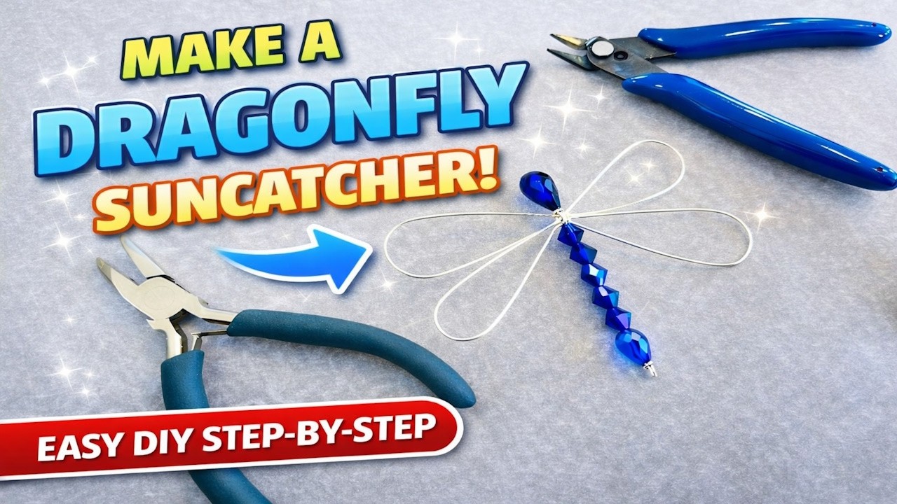 ✨ How to Make a Dragonfly Suncatcher | Easy DIY Tutorial ✨