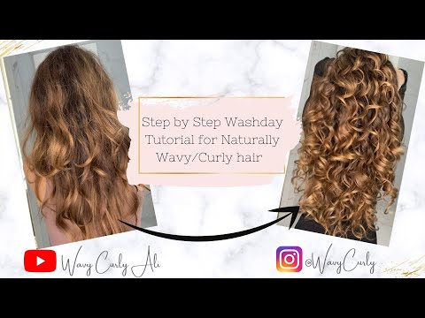 How to wash and style naturally wavy/curly hair