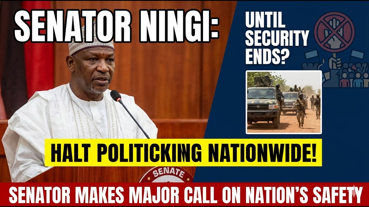 Senator Ningi Request Politicking Should Stop In Nigeria Pending When Insecurity Is Ended