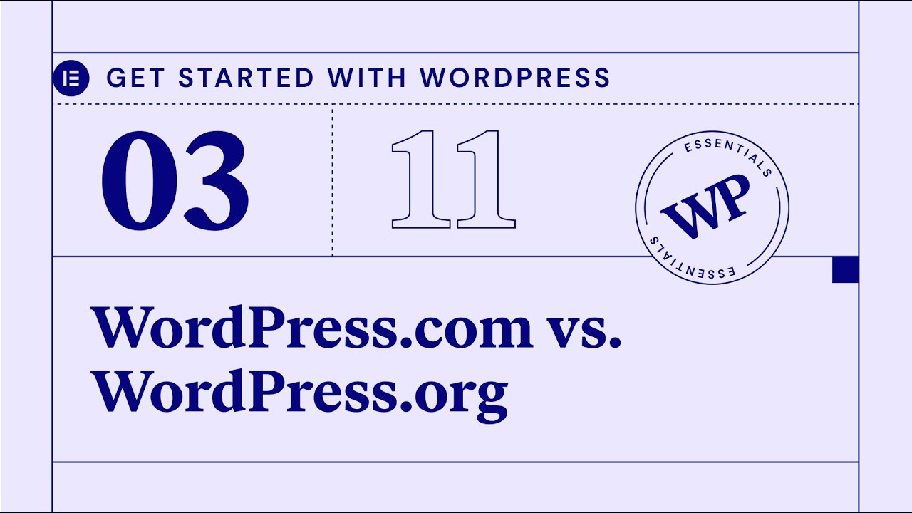 Getting Started With WordPress / Lesson 03: WordPress.com vs. WordPress.org