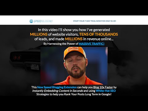 Blogging Strategies Speedblogging And Bridge Pages Review And Bonus!