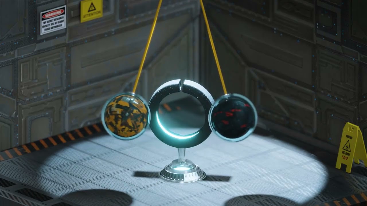 Satisfying Sci-Fi Loop - 2 versions  (Blender 3D Animation)