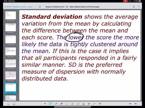 AQA Psychology A-Level Research Methods - Descriptive Statistics