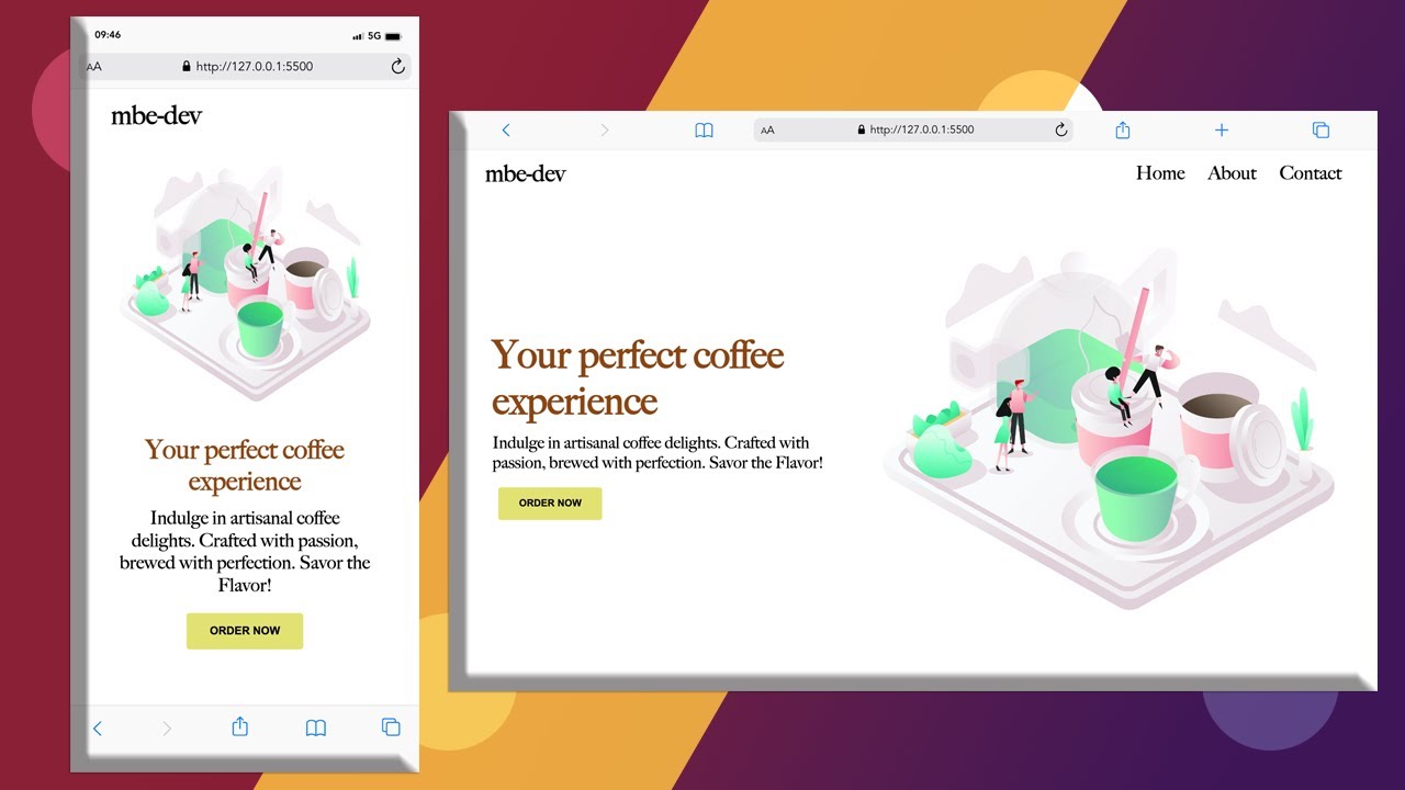 How to create a simple, responsive hero section | HTML & CSS