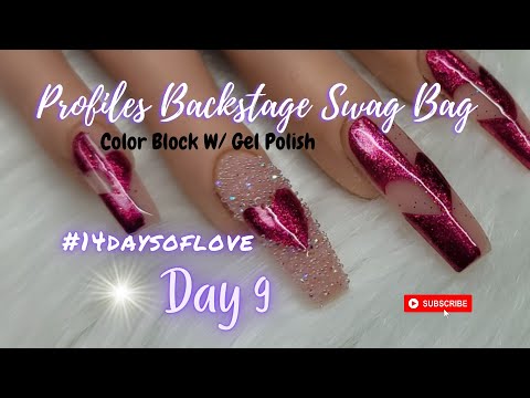 ProfilesBackstage Swag Bag Nail Design | Day 9 of #14daysoflove