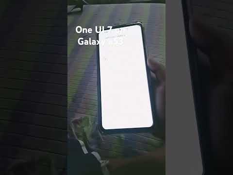 one UI 7 update on Galaxy a53 #snow #livewallpaper #song #samaung