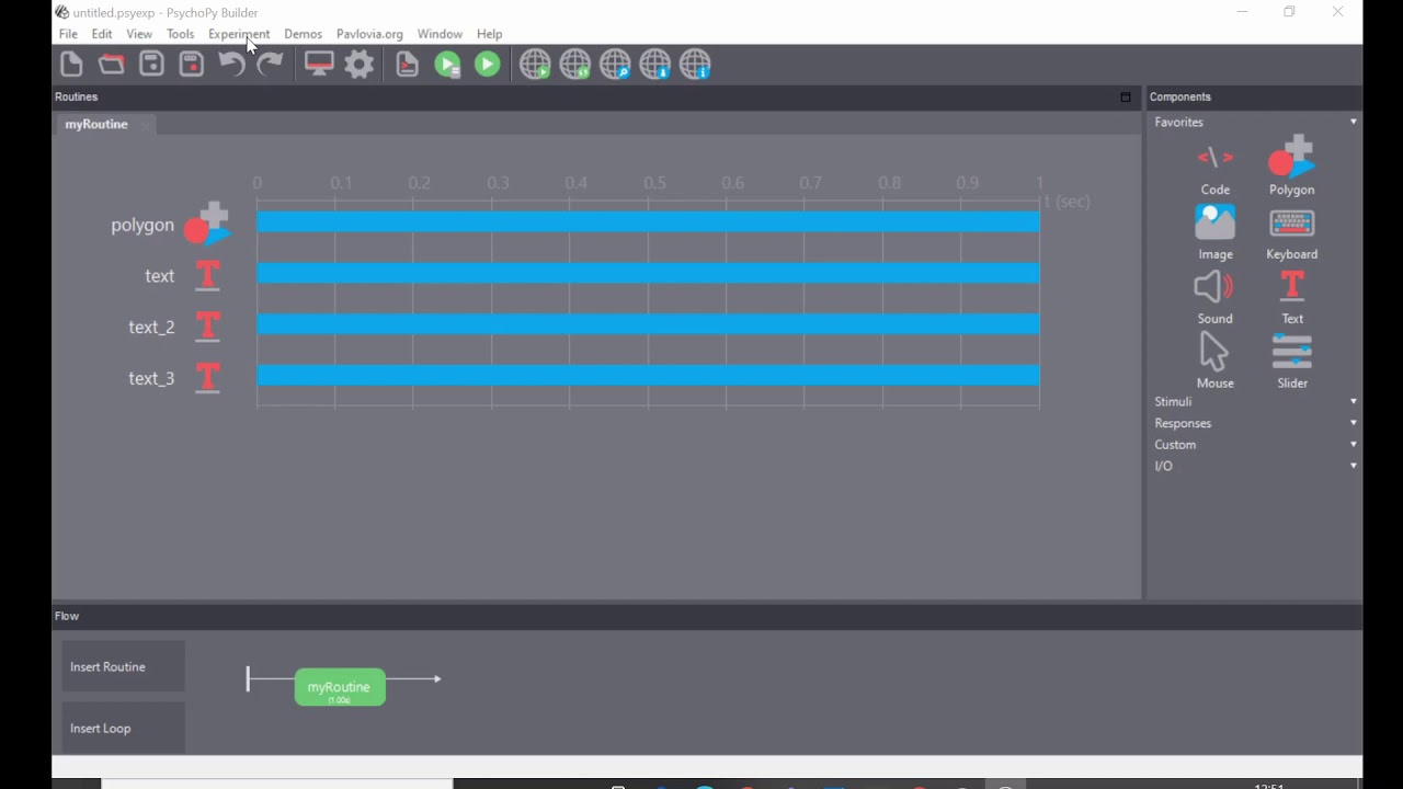 Copying a routine - Builder - PsychoPy
