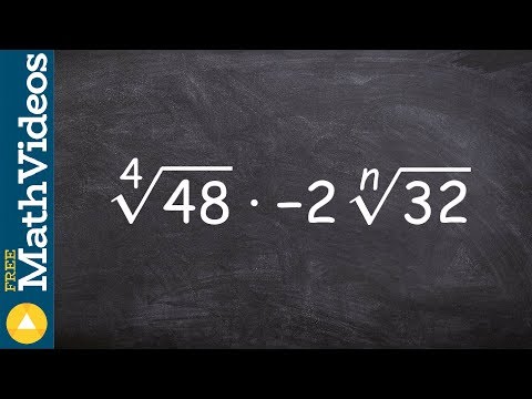 Learn how to simplify the product of the fourth root of two numbers ex 8