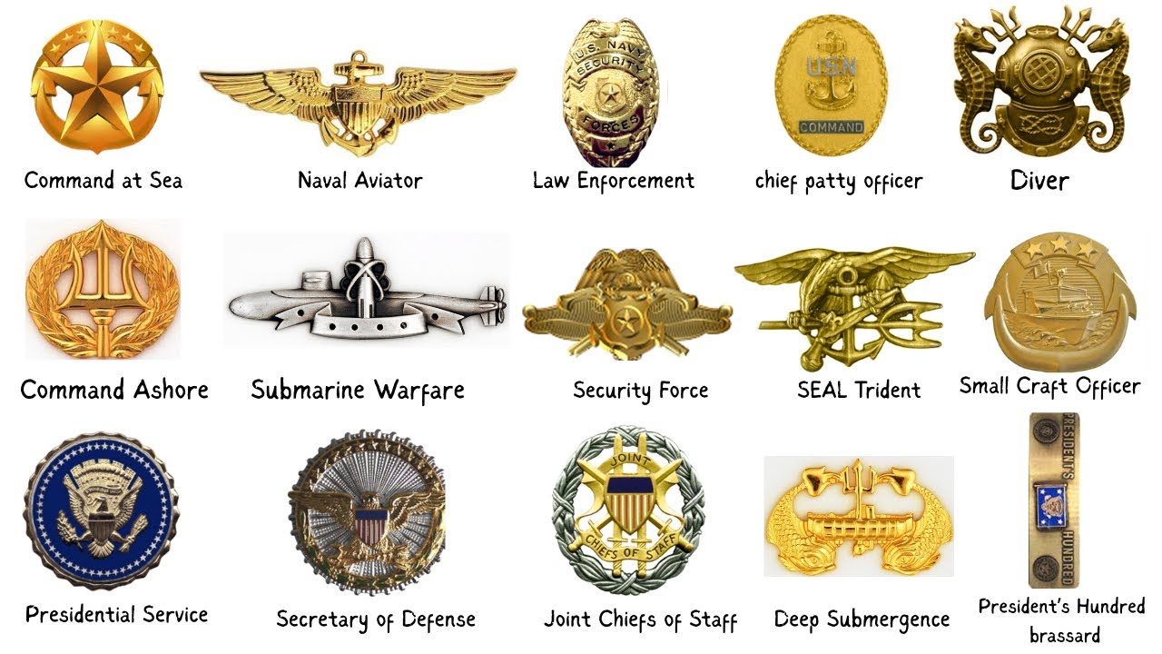 U S Navy Insignias and badges Explained in 10 Minutes