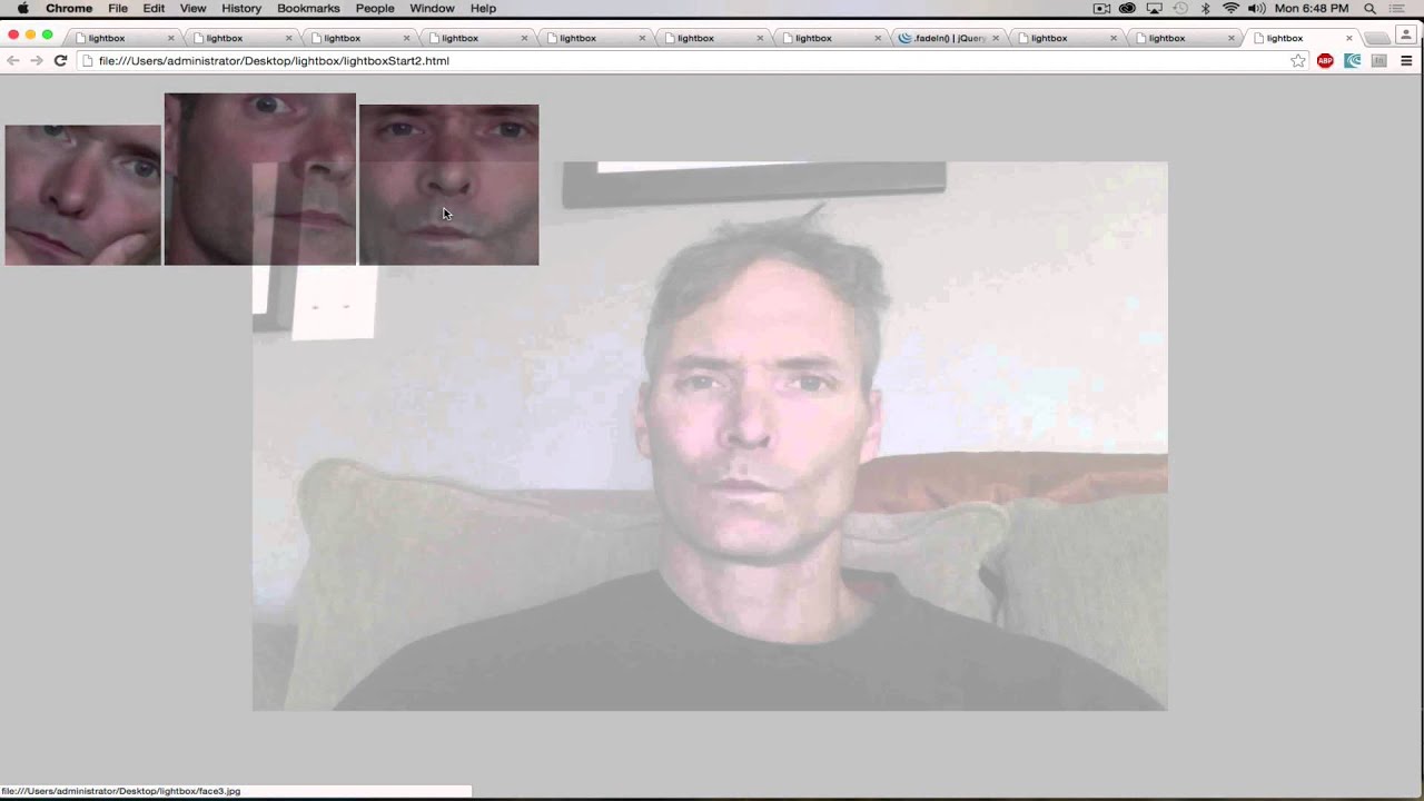 javascript building lightbox