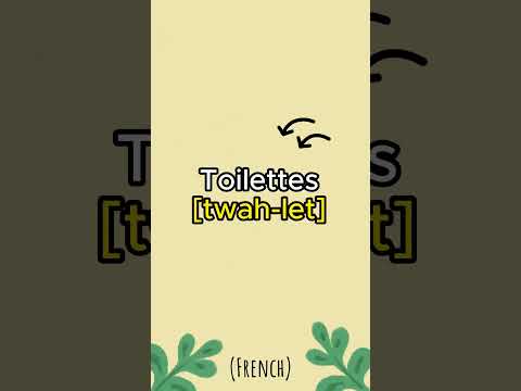 How to say "Toilet" in French??