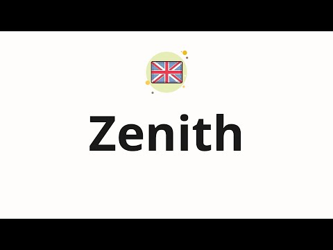 How to pronounce Zenith