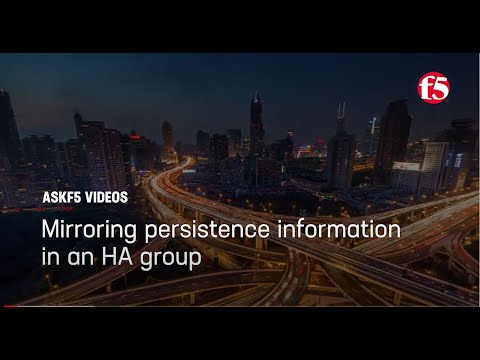 Mirroring persistence information in an HA group