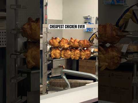 Biggest & Cheapest Chicken in USA! GUESS WHERE IT IS!  #shorts #rotisserie #chicken