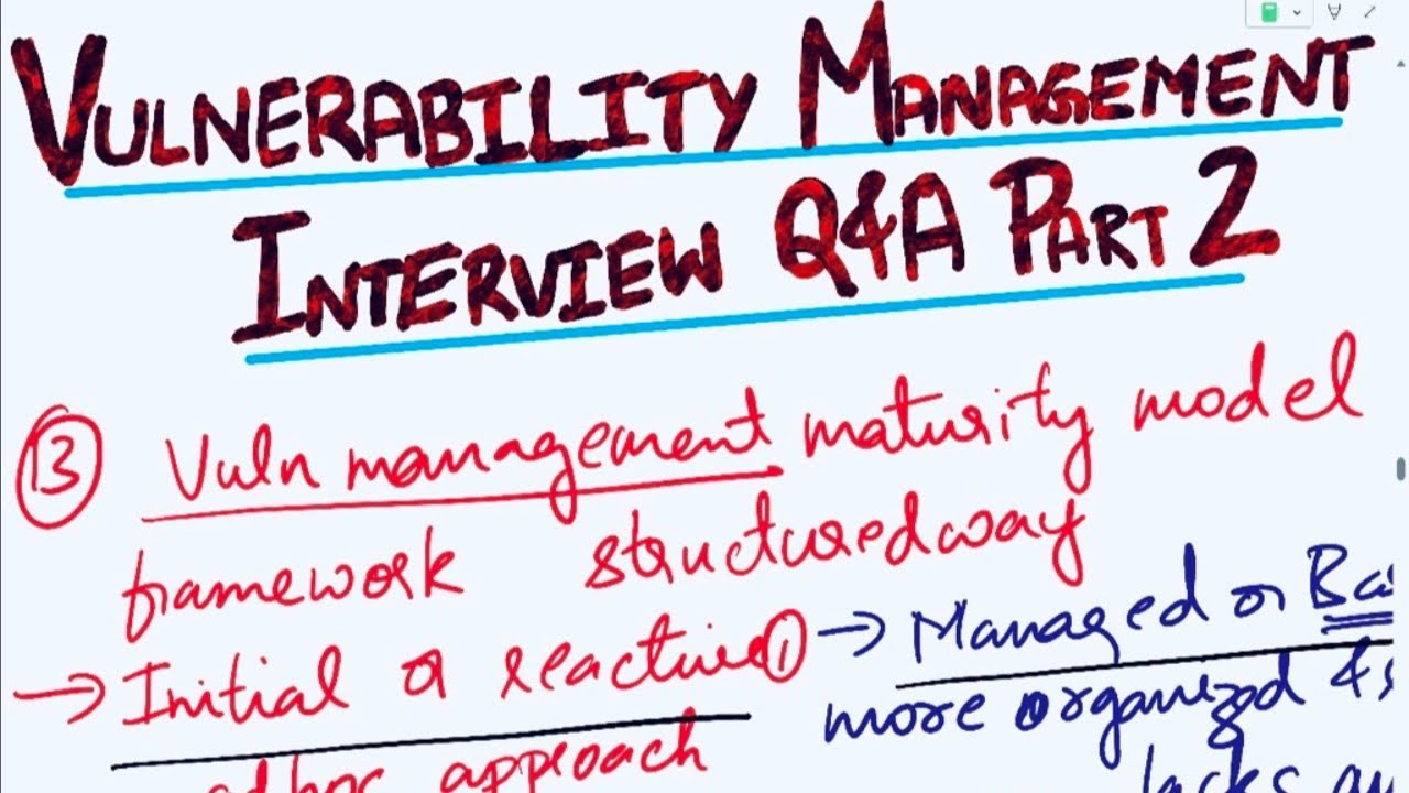 Understanding Vulnerability Management: Key Interview Questions and ...