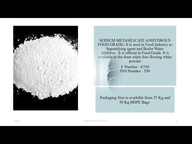 Silicate - Sodium Metasilicate Pentahydrate Technical Manufacturer from ...