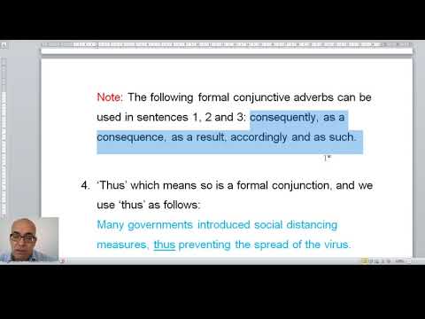 Conjunctions So and Therefore 6