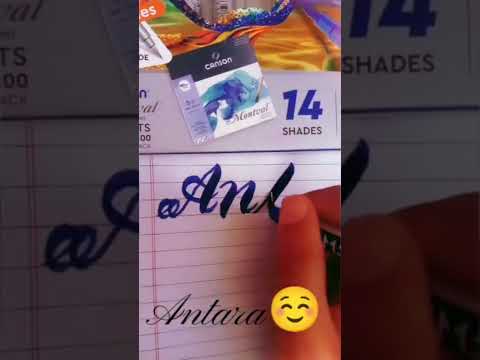 Antara name calligraphy|please subscribe🙏🙏#vickydhawan #calligraphy #shorts #youtubeshorts