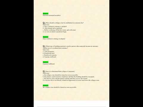 IFSTA CHAPTER 16 EN 17 EXAM QUESTIONS AND VERIFIED ANSWERS 100 CORRECT