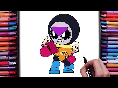 How to Draw Meeple From Brawl Stars | New Epic Brawler | How to Draw Brawl Stars
