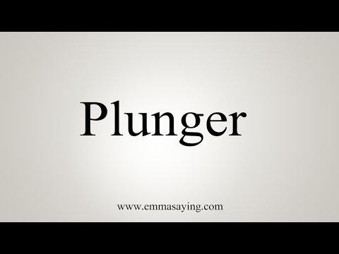 How To Say Plunger