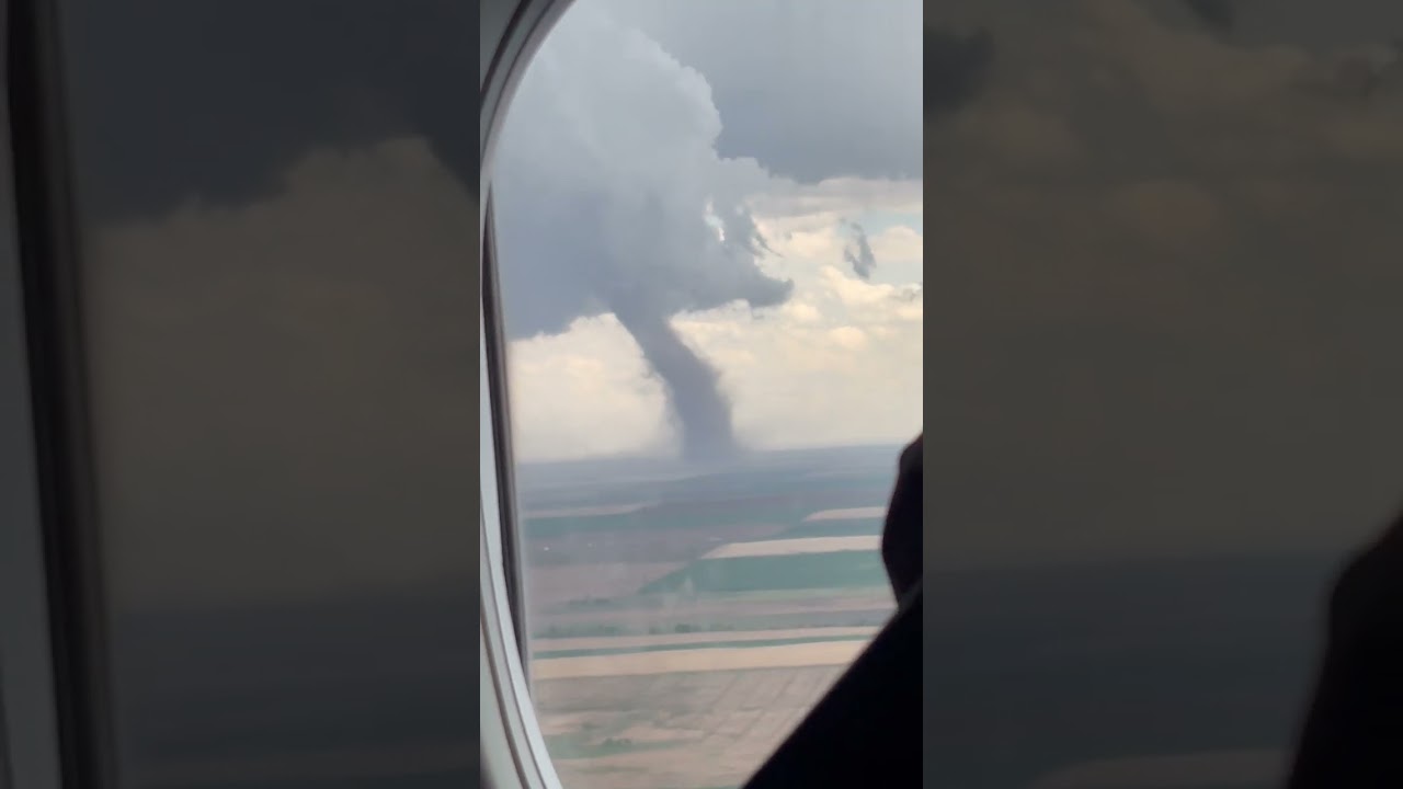 Passenger spotted massive tornado from plane near airport in Denver, Colorado