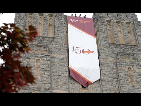 Flags and banners installed in observance of sesquicentennial celebration