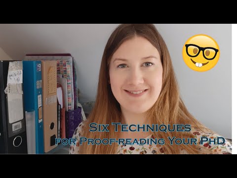 6 Techniques for Proofreading Your PhD Thesis