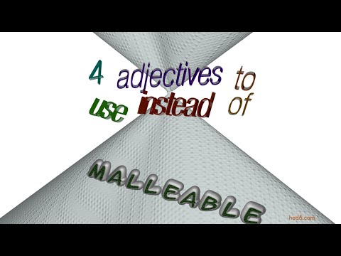 malleable - 5 adjectives which are synonyms to malleable (sentence examples)