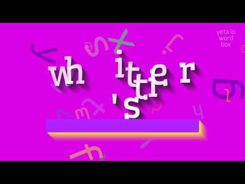 WHITTIER'S - HOW TO SAY WHITTIER'S? #whittier's