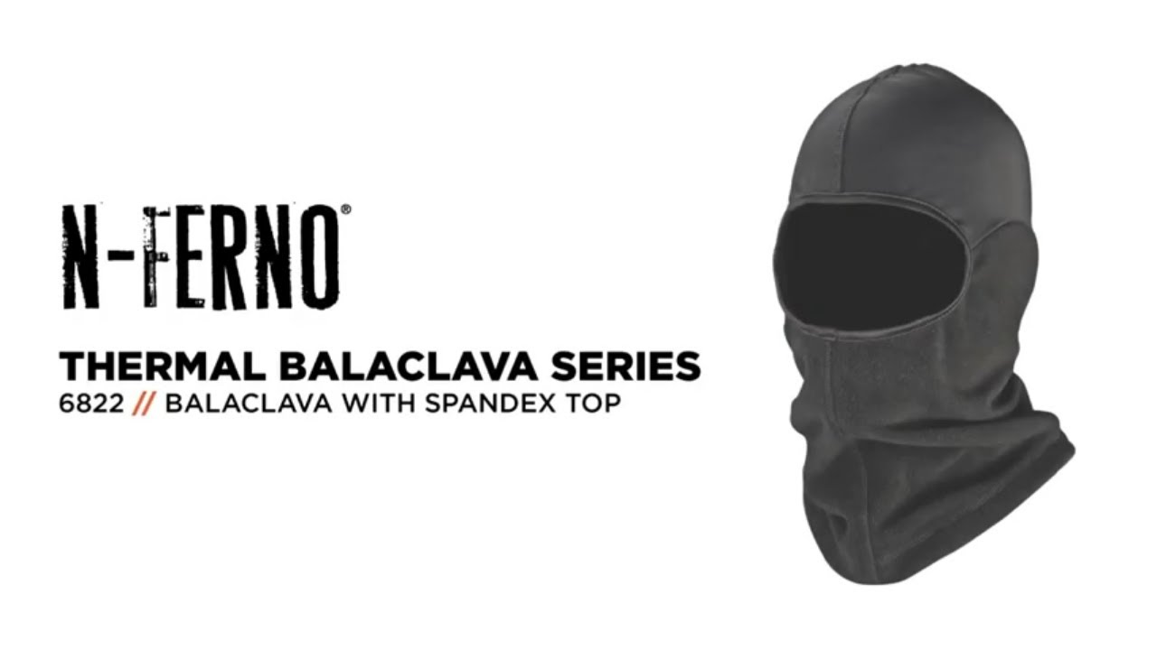 The N-Ferno 6822 Balaclava Features a Lightweight Spandex Top for Low-Bulk Wear Under Hard Hats