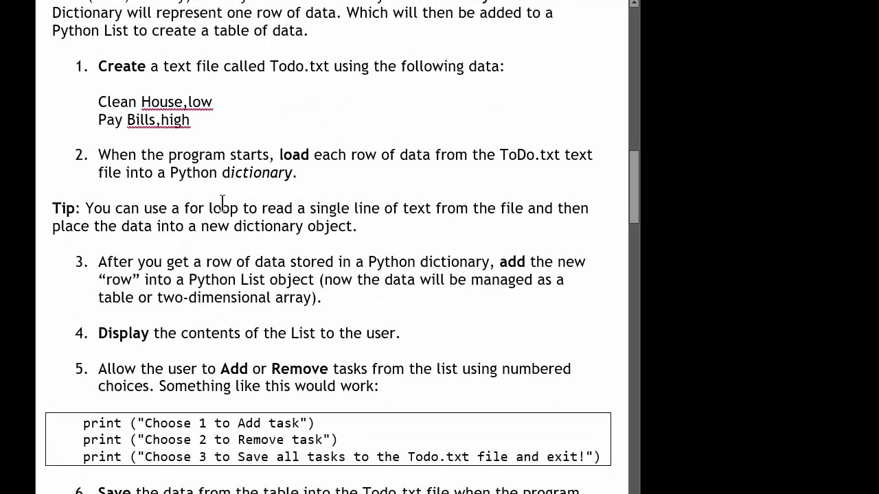 Python Module 05-13 Assignment 05 Starter