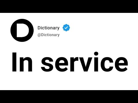 In service Meaning In English