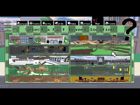 ALL FAST TRAVEL LOCATIONS in BLOCK TALES! (DEMO 1-DEMO 2)