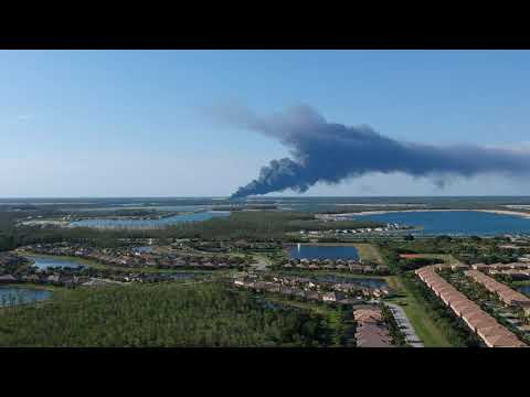 Fire in Fort Myers, Florida RSW International Airport